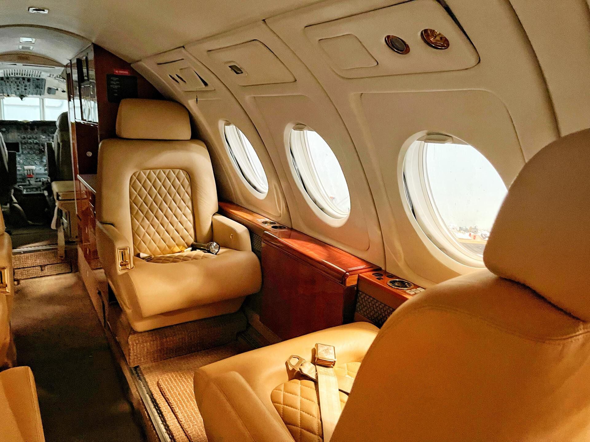 Inside Private Jet