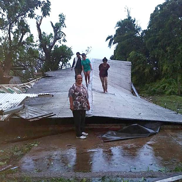 Gita's fury - Buildings destroyed in Tonga, people injured