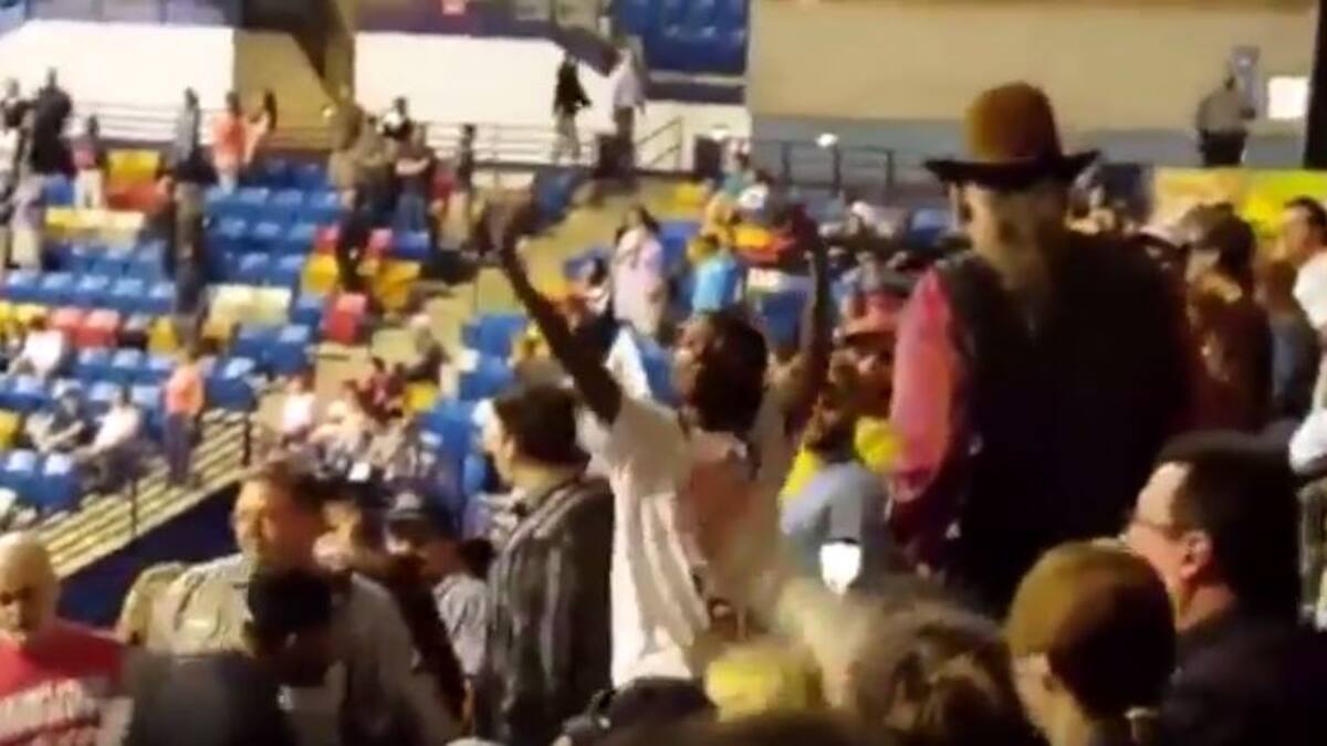 Donald Trump Protester Sucker Punched At North Carolina Rally Videos