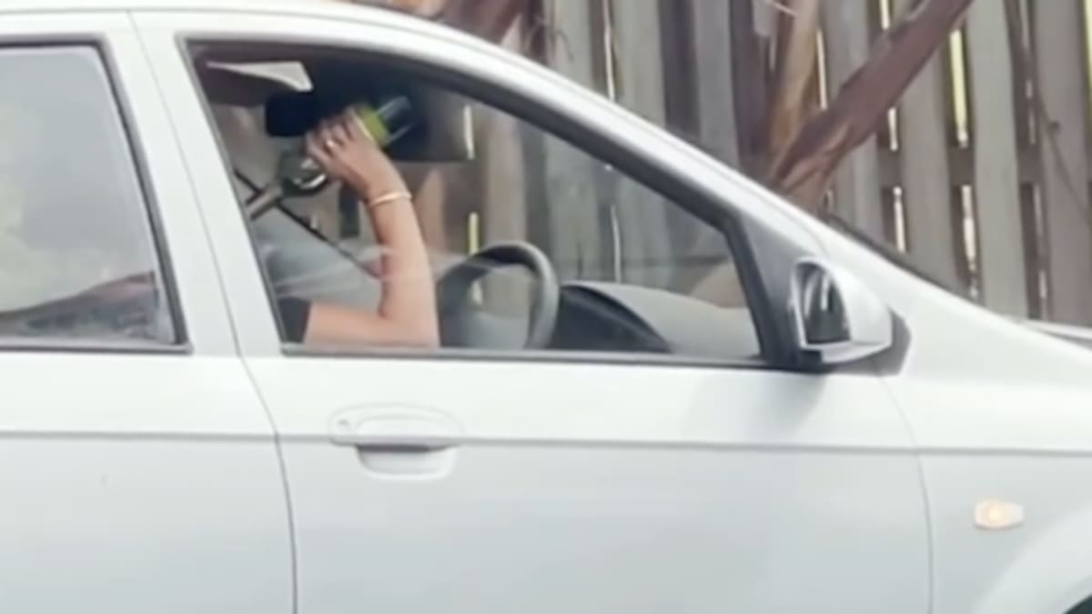 She Drank The Entire Bottle Gold Coast Woman Filmed Drinking Wine In